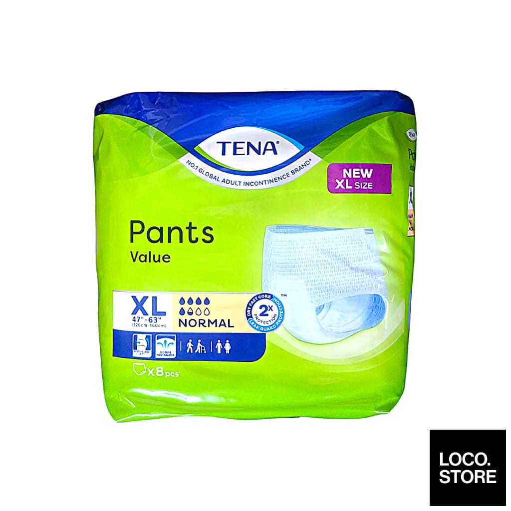 Tena Value Adult Diaper Pants XL 8s | Shopee Malaysia