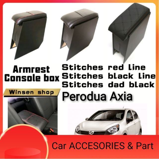 Perodua axia armrest console box 2021 all spec | Shopee Malaysia
