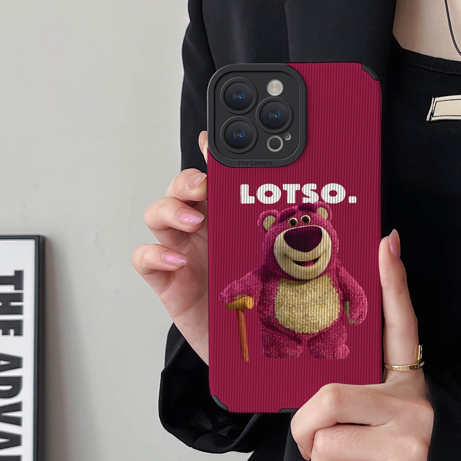 Cartoon Bear LOTSO Leather Case for IPhone 11 12 13 14 Pro Max 11Pro ...