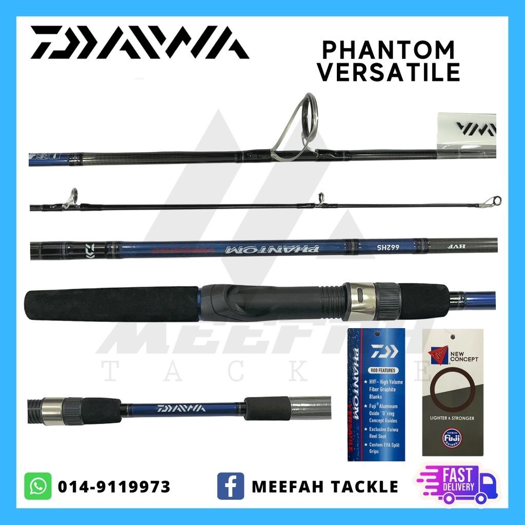 DAIWA 2020 2023 PHANTOM VERSATILE Pipe Spinning Casting Rod Fishing Joran Pancing | Shopee Malaysia
