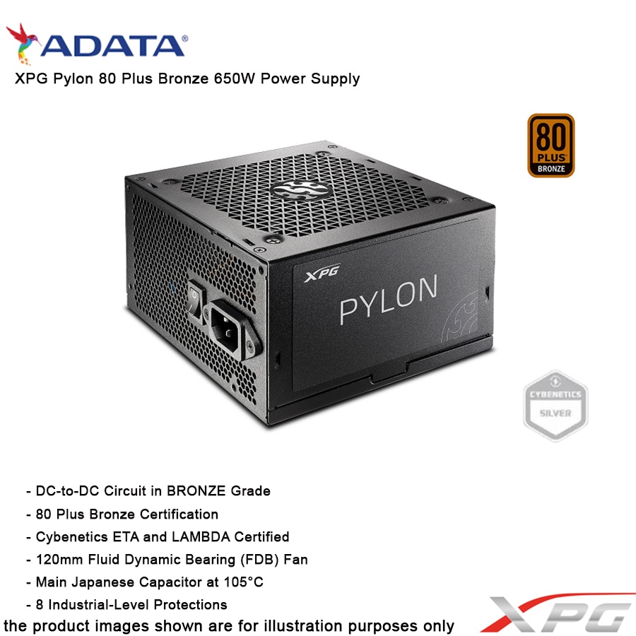 ADATA XPG Pylon 650W Bronze PSU Gaming Power Supply | Shopee Malaysia