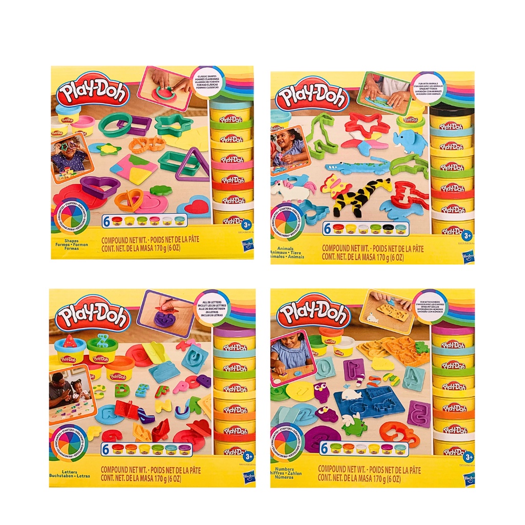 Play-Doh Fundamental Hasbro Playset / Mini Bucket Dough & Clay Number ...
