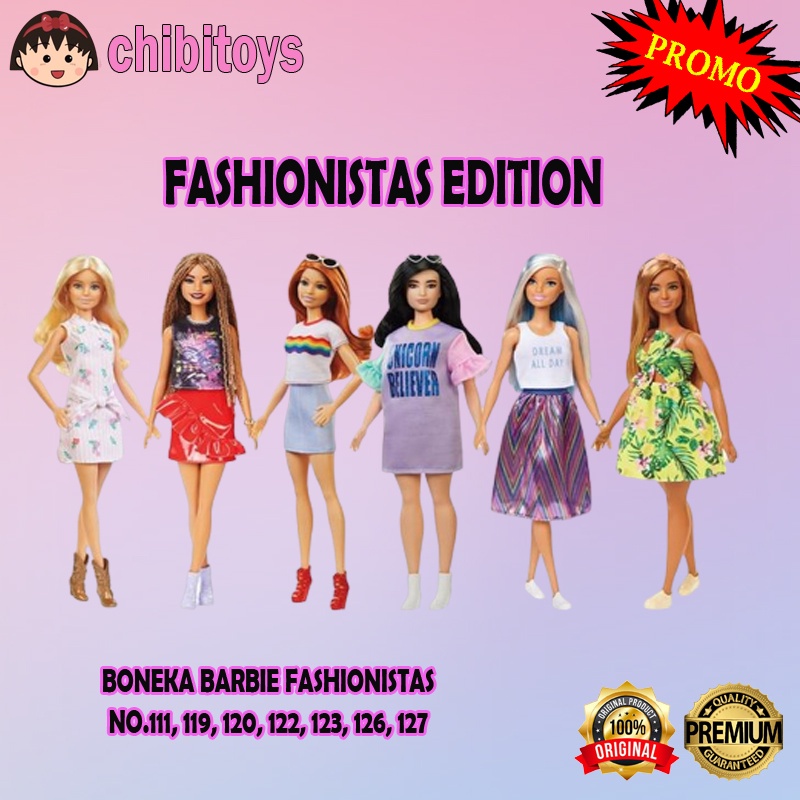 Barbie Fashionistas Doll No 111 119 120 122 123 126 127 Dreamtopai ...