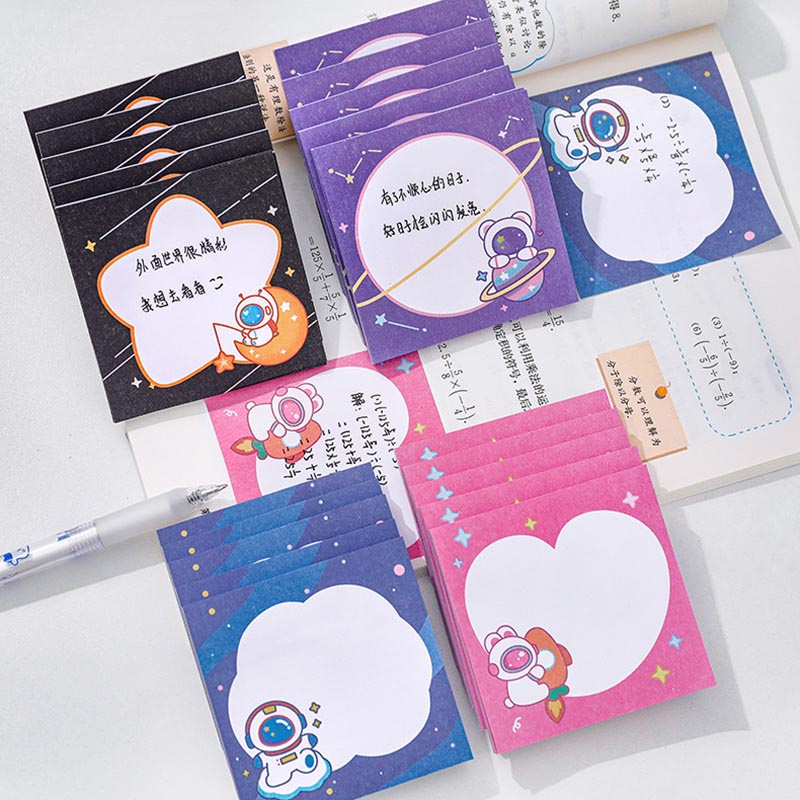 Astronaut Sticky Notes Student Message Stickers Cartoon Memo Notes ...