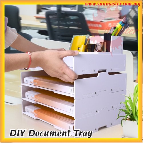DIY Document Tray | 8mm Thickness Wooden Tray | Document Rack | Office Tray | Desk Organizers ...