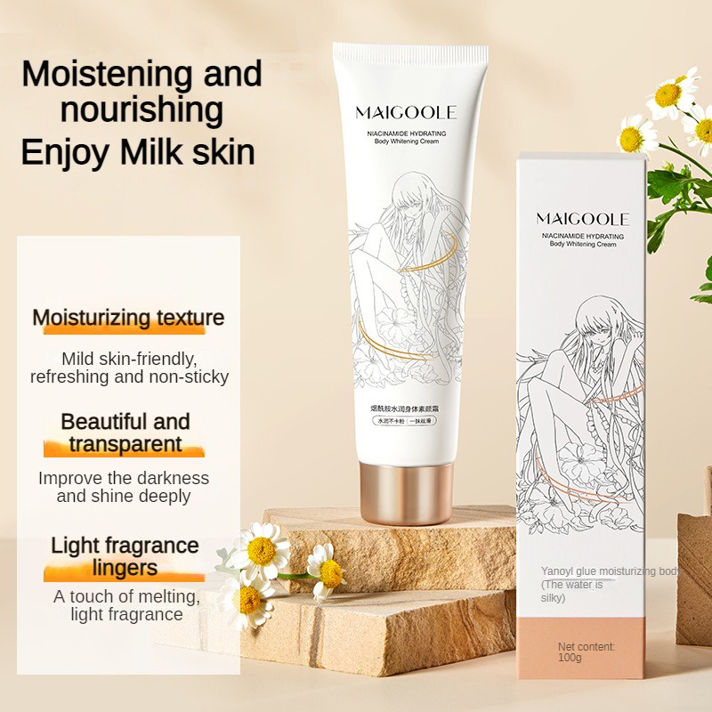 MAIGOOLE Niacinamide Hydrating Body Whitening Cream 100g Underarm ...