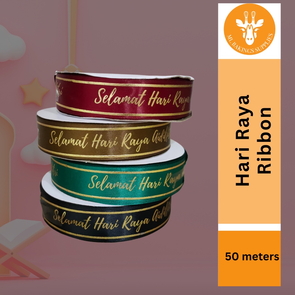 [READY STOCK] Selamat Hari Raya Aidilfitri Ribbon, Hari Raya Riben for ...