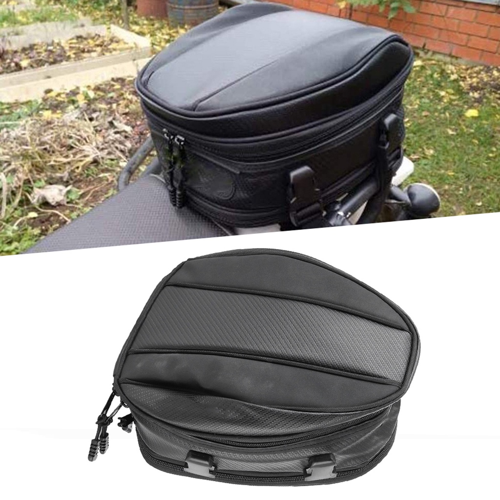 [CSS] Motorcycle Rear Seat Bag Waterproof Back Saddle Helmet Tail ...