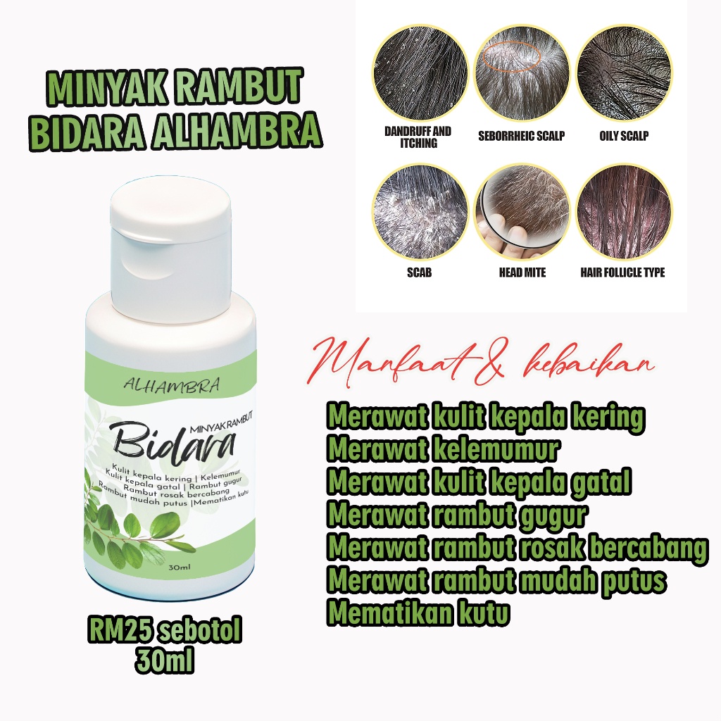 Hair Oil Minyak Rambut Serum Lelaki Baby Perempuan Buah Keras Lebat ...