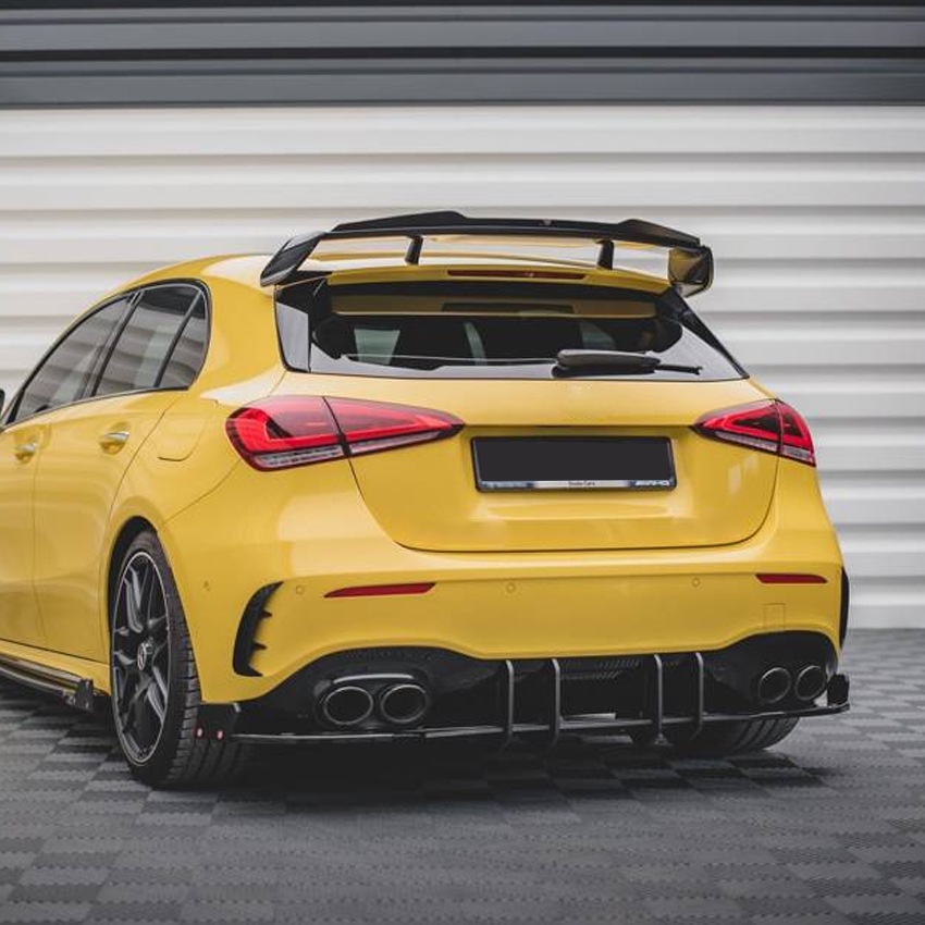For Mercedes Benz A Class W177 V177 A35 A45 AMG 2019-2022 Black Rear ...