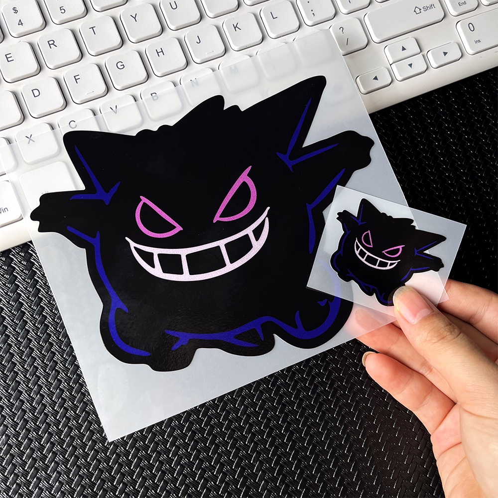 JDM Anime Cartoon Kawaii Evil Smiling Pokemon Gengar Reflective Car ...