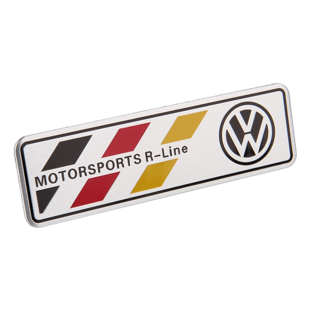 Car Aluminum Alloy Body Sticker Logo R Line Logo Suitable for ...