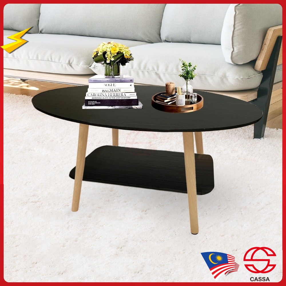 Cassa Oval-2layer European Scandinavia Style Magazine Table Coffee ...