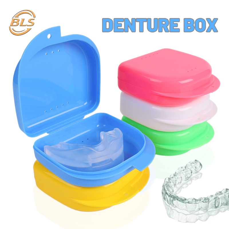 5 Colors Practical Plastic Fake Teeth Case/ Orthodontic Retainer Mouth ...