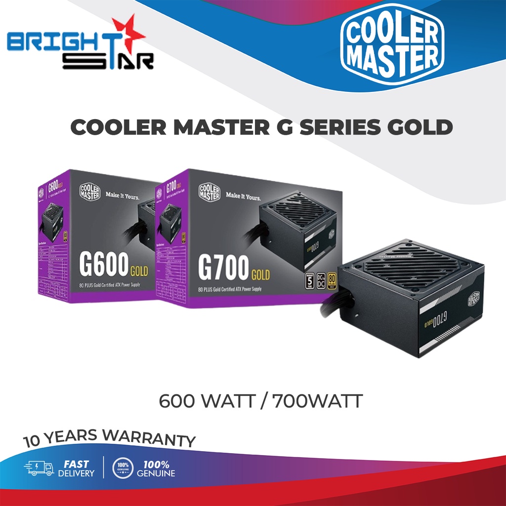 COOLER MASTER G600/G700 GOLD ATX POWER SUPPLY | Shopee Malaysia