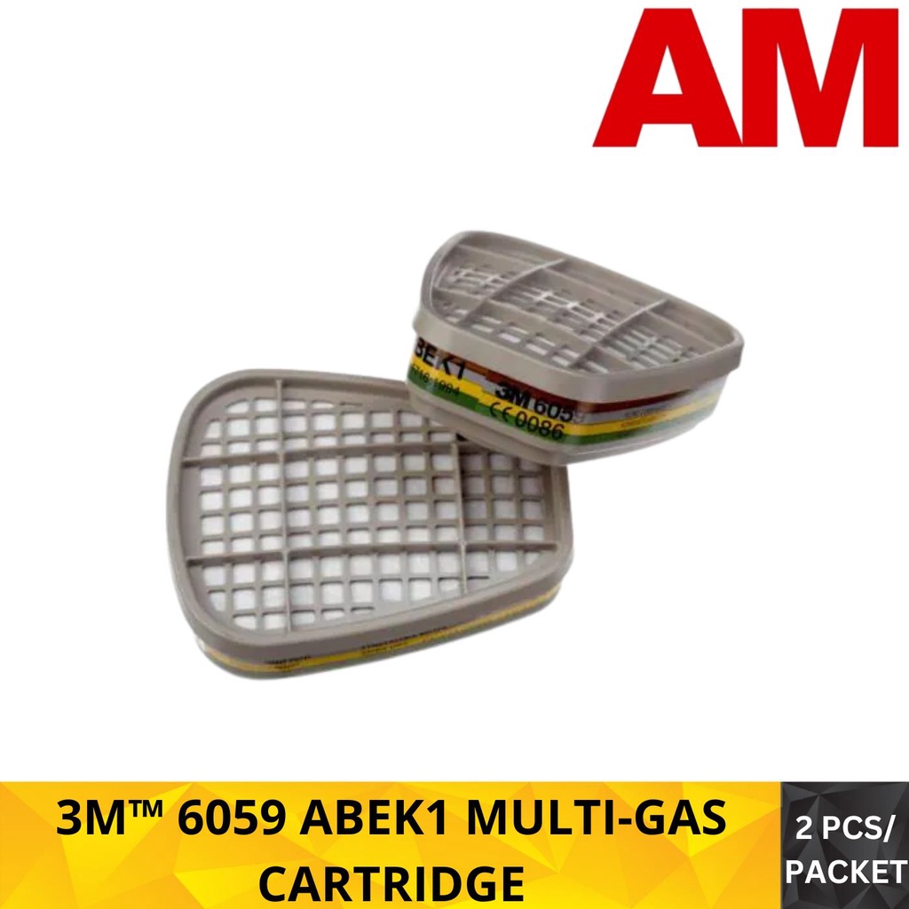 3M™ Gas and Vapour Filter, ABEK1, 6059 ( 1 Packet) | Shopee Malaysia