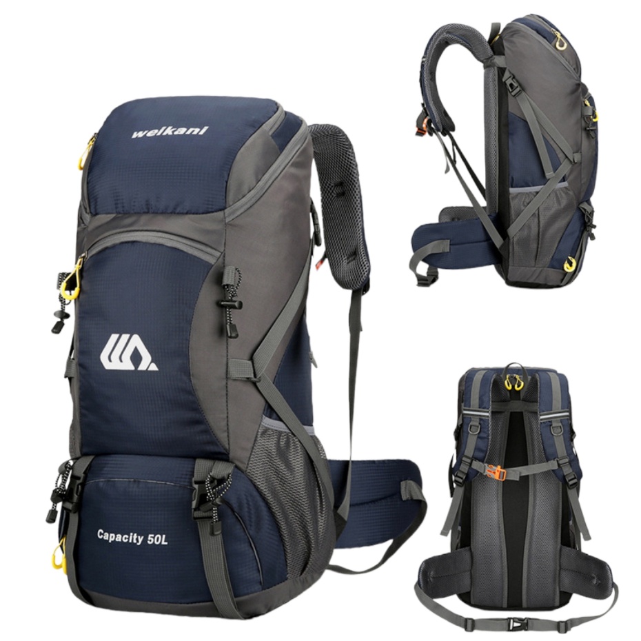 Beg Belakang 50L Hiking Backpack Waterproof Camping Backpack Travel Bag ...