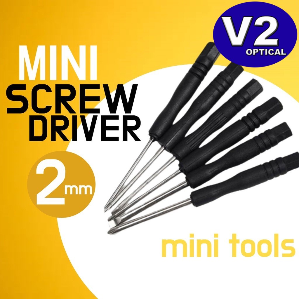 (1 PCS) 2mm Mini Screw Driver Precision Flat Blade Cross Small Multifunction Home Repairing Tool ...