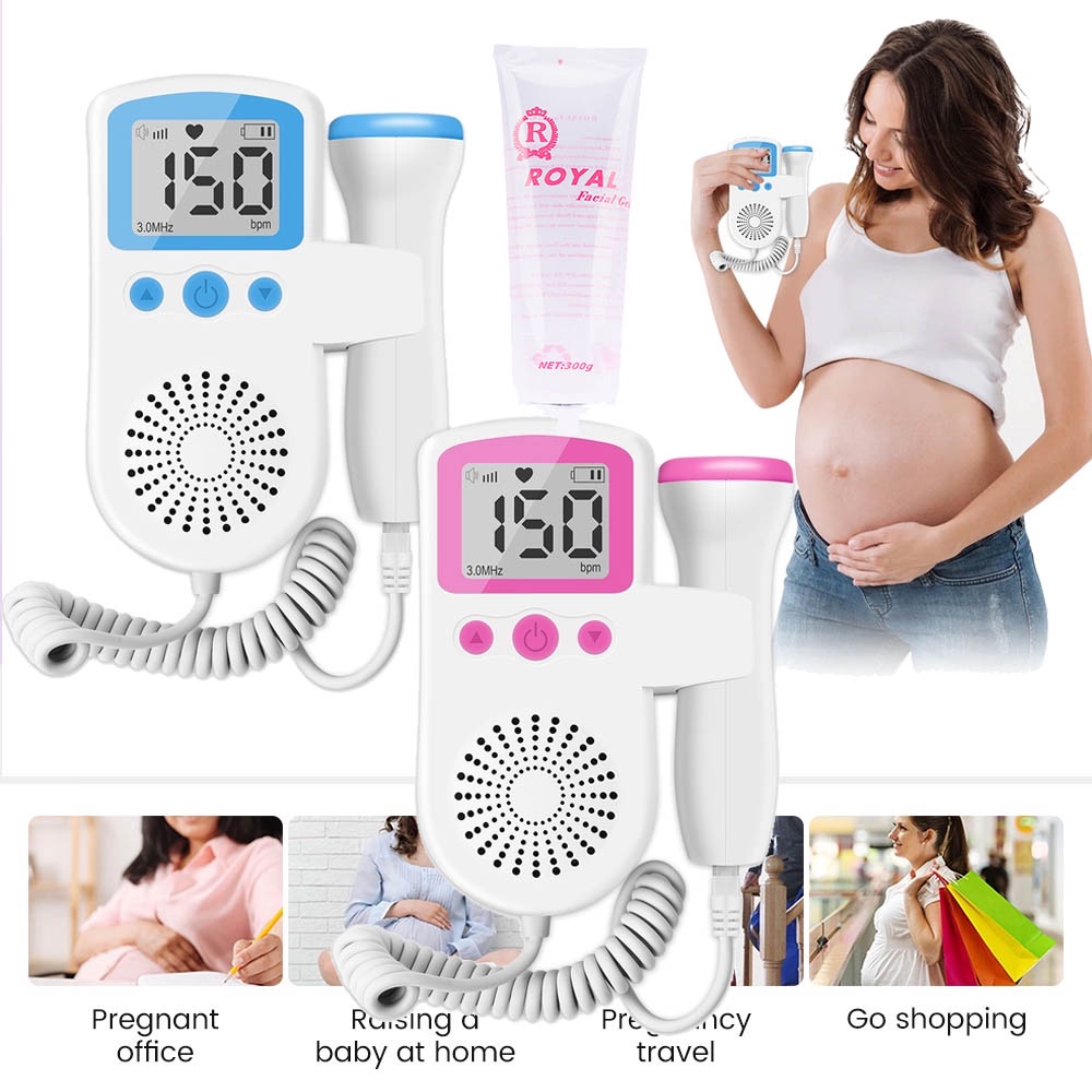 LCD Screen Heart Rate Monitoring Instrument Pregnancy Fetal Heart ...