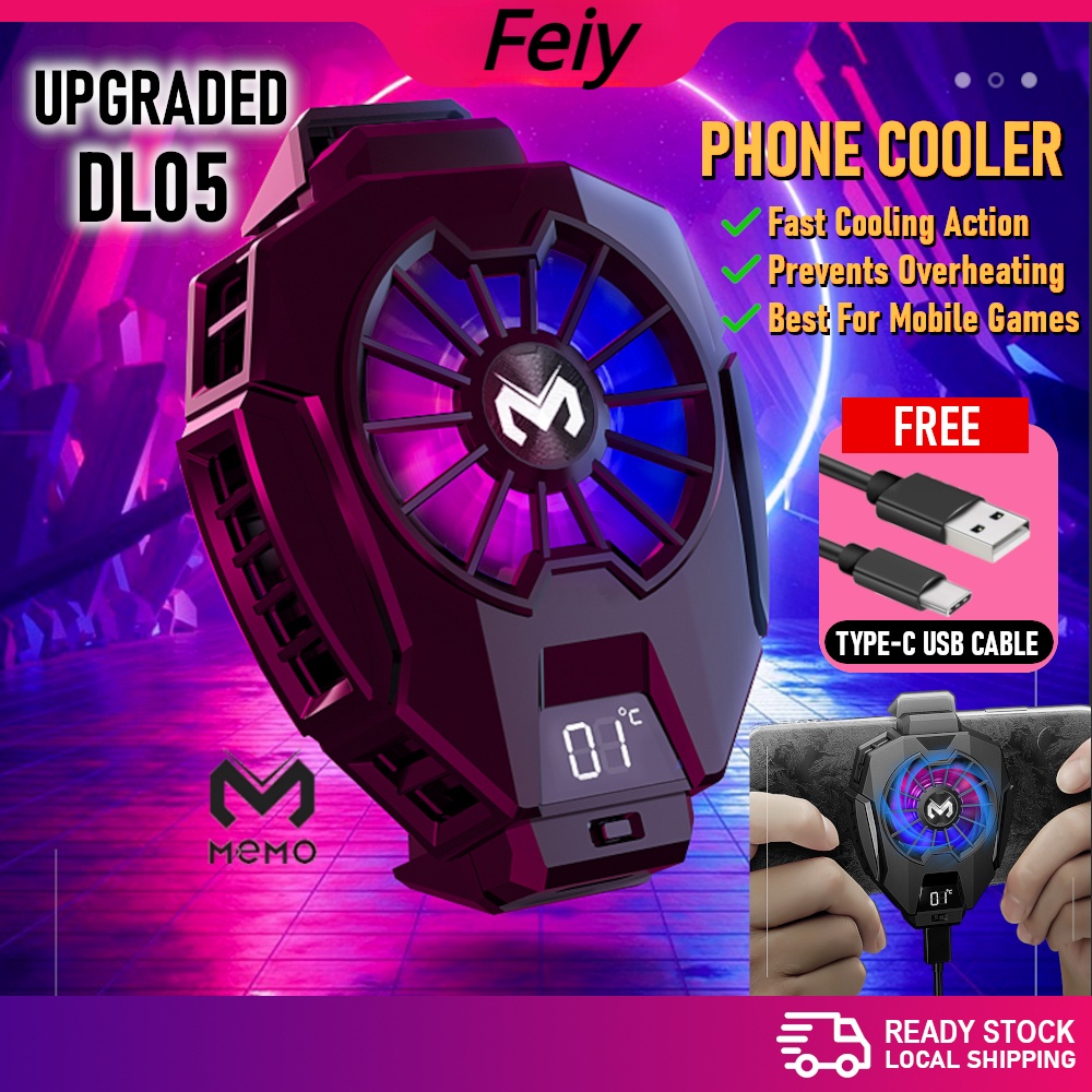 MEMO Phone Cooler DL05 DL01 FL05 Mobile Gaming Cooling Fan Radiator ...