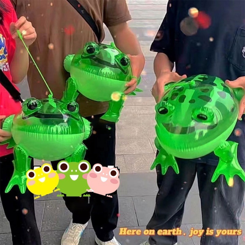 Inflatable Frog Luminous Balloons Swimming Pool Party Water Game ...