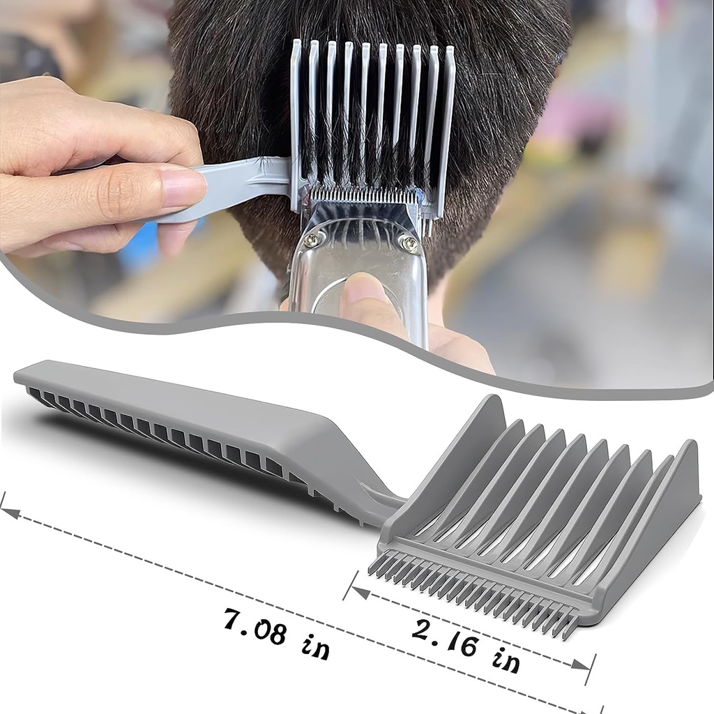 Hair Clipper Guide Comb Flat Top Comb Clipper Curved Positioning Comb ...