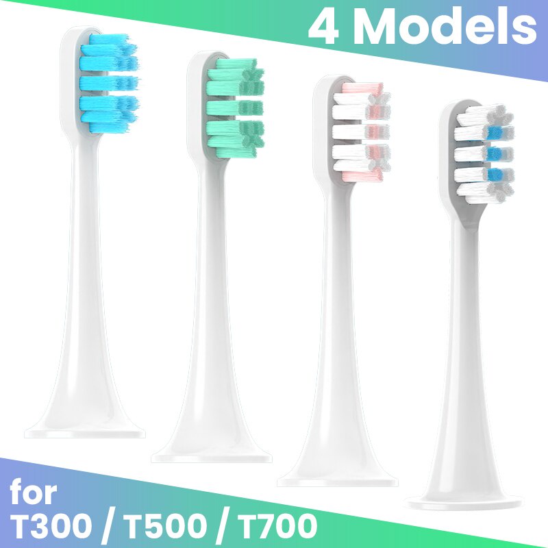 【4PCS/Set】Replacement Brush Heads For xiaomi Mijia T300/T500/T700 Sonic Electric Toothbrush Soft ...