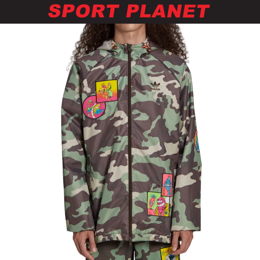 adidas Bunga Men X Jeremy Scott Camouflage Windbreaker Jacket Shirt ...