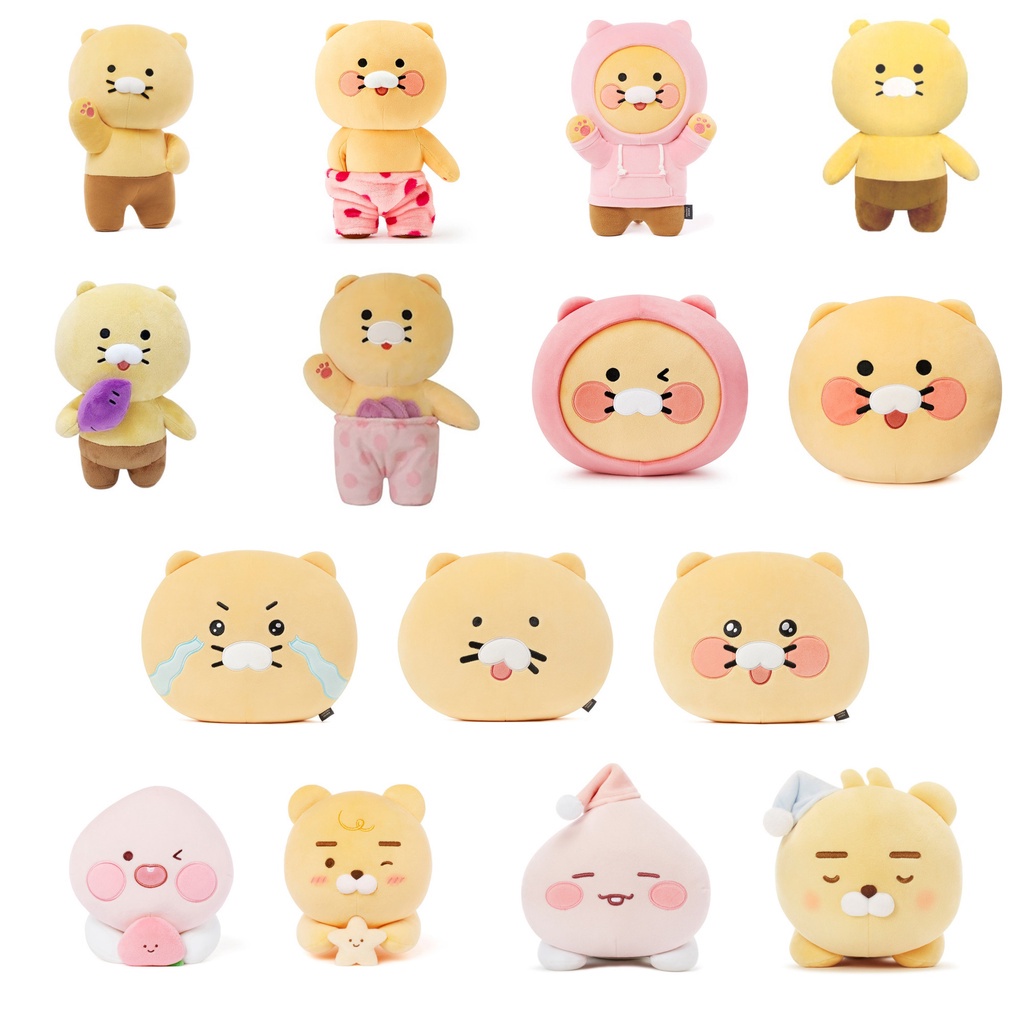 [A] Kakao Friends Choonsik Apeach Ryan Baby Pillow Toy Cushion Doll ...