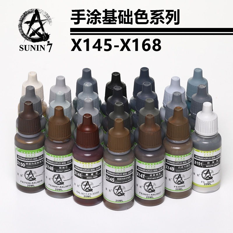 50Color 20ml Gundam Paint Water-Based Model Paint SUN7 X101-X150 ...
