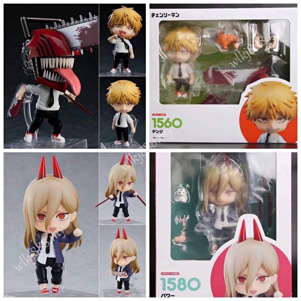 Nendoroid Chainsaw Man 1560 Denji 1580 Power Anime Action Figure ...