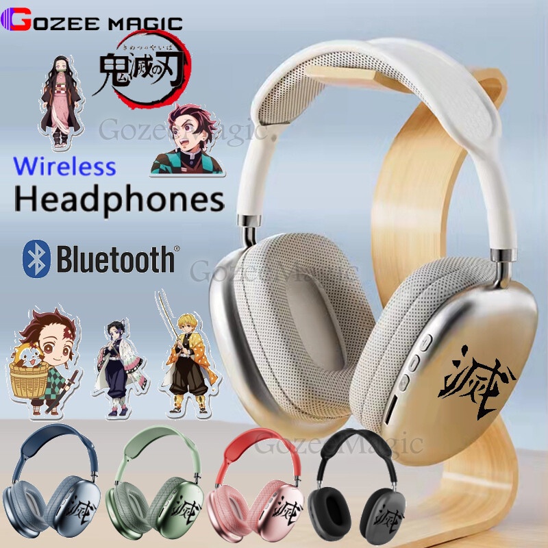 Demon Slayer Headphones Wireless Bluetooth Stereo Earphone Passive ...