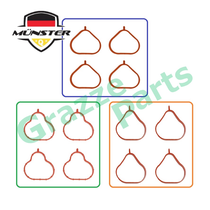 (4pc) Münster Intake Manifold Gasket Waja Campro Satria Neo Gen2 Exora ...