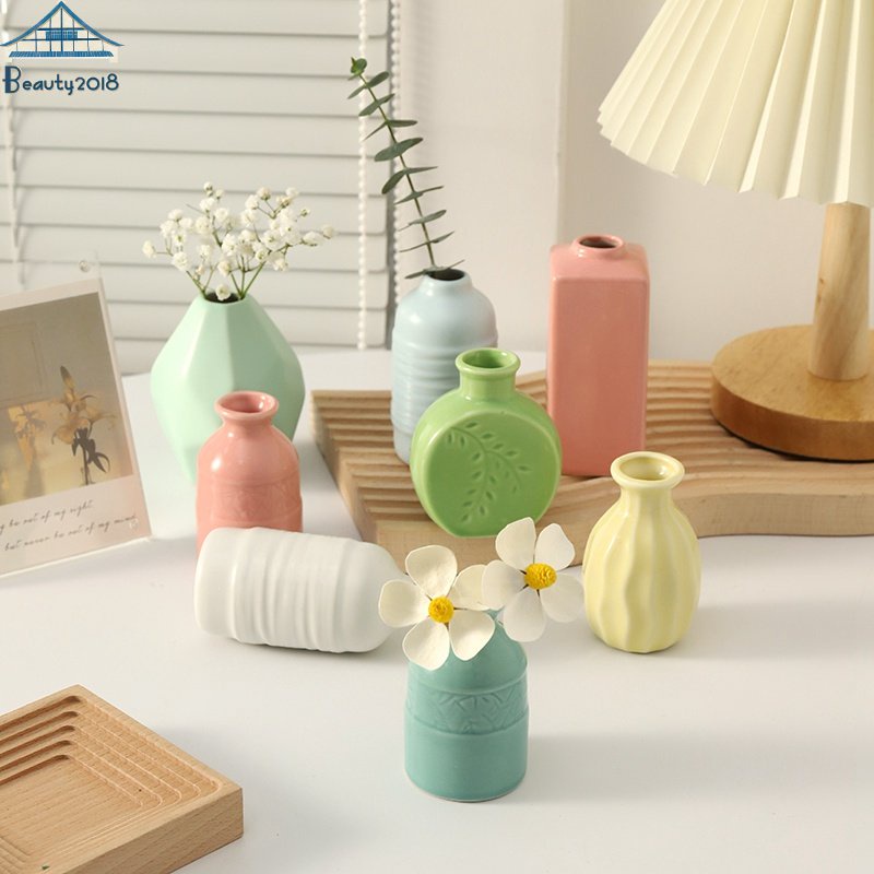Creative Ceramics Vase Simple Hydroponic Flower Vessels Modern Vase ...