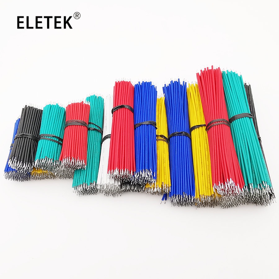 100Pcs 24AWG Breadboard Jumper Cable Wire Tin-Plated PCB Solder Cable ...