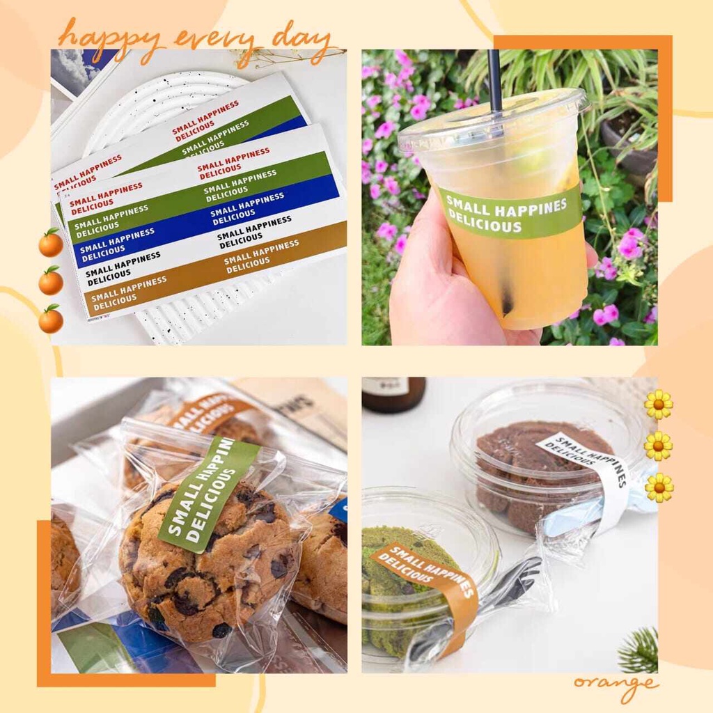 Baking Label Sticker For Dessert Cake Pudding Bread Packaging | Shopee ...