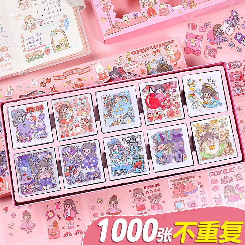 DIY sticker Goo Cards Cuckoo guka set sticker for kids 100 stickers ...