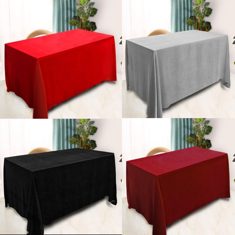 Kain Sarung MejaGolden Velvet Conference Banquet Party Table Cloth ...