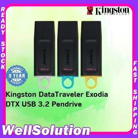 Kingston DataTraveler Exodia DTX USB 3.2 GEN 1 Flash Drive Thumb Drive Pendrive (256GB / 128GB ...