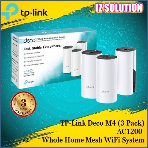 TP-Link Deco M4 / HC4 AC1200 Whole Home Mesh Wi-Fi System Support UniFi ...