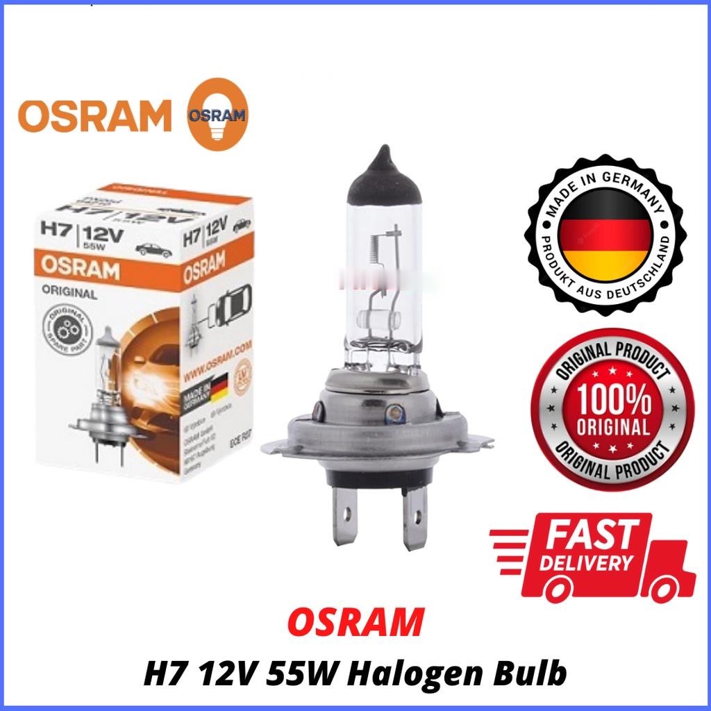 【Osram】H7 12v 55w 100% Original Halogen Bulb Light Car Headlamp Made in ...