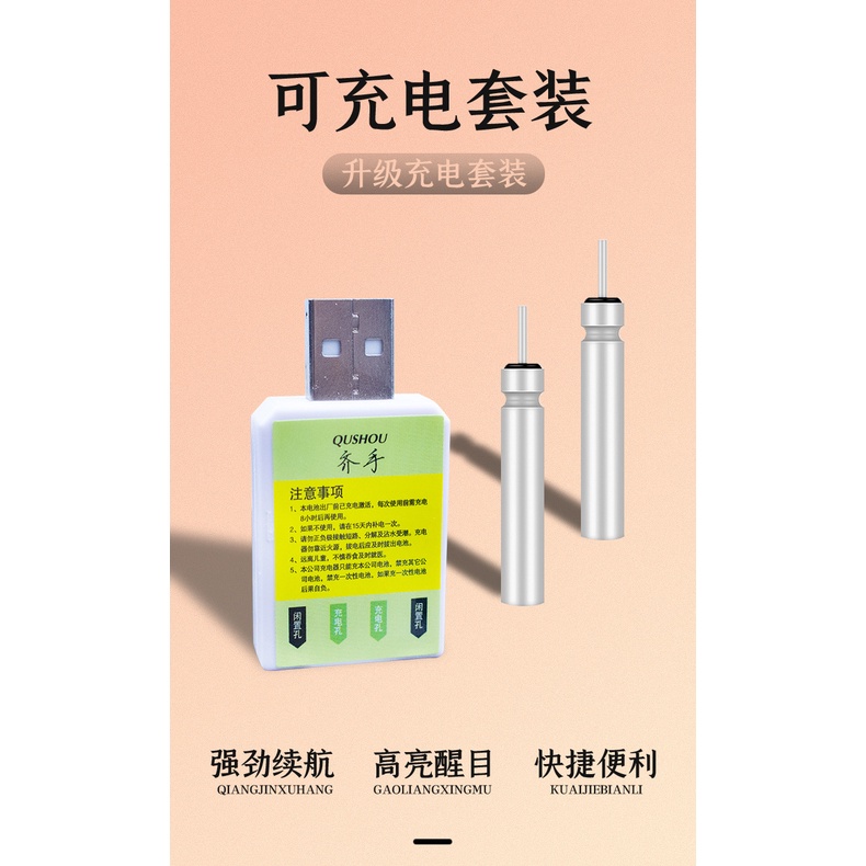 Luminous Buoy Rechargeable Battery Dual-Hole Charger Set CR425 ...