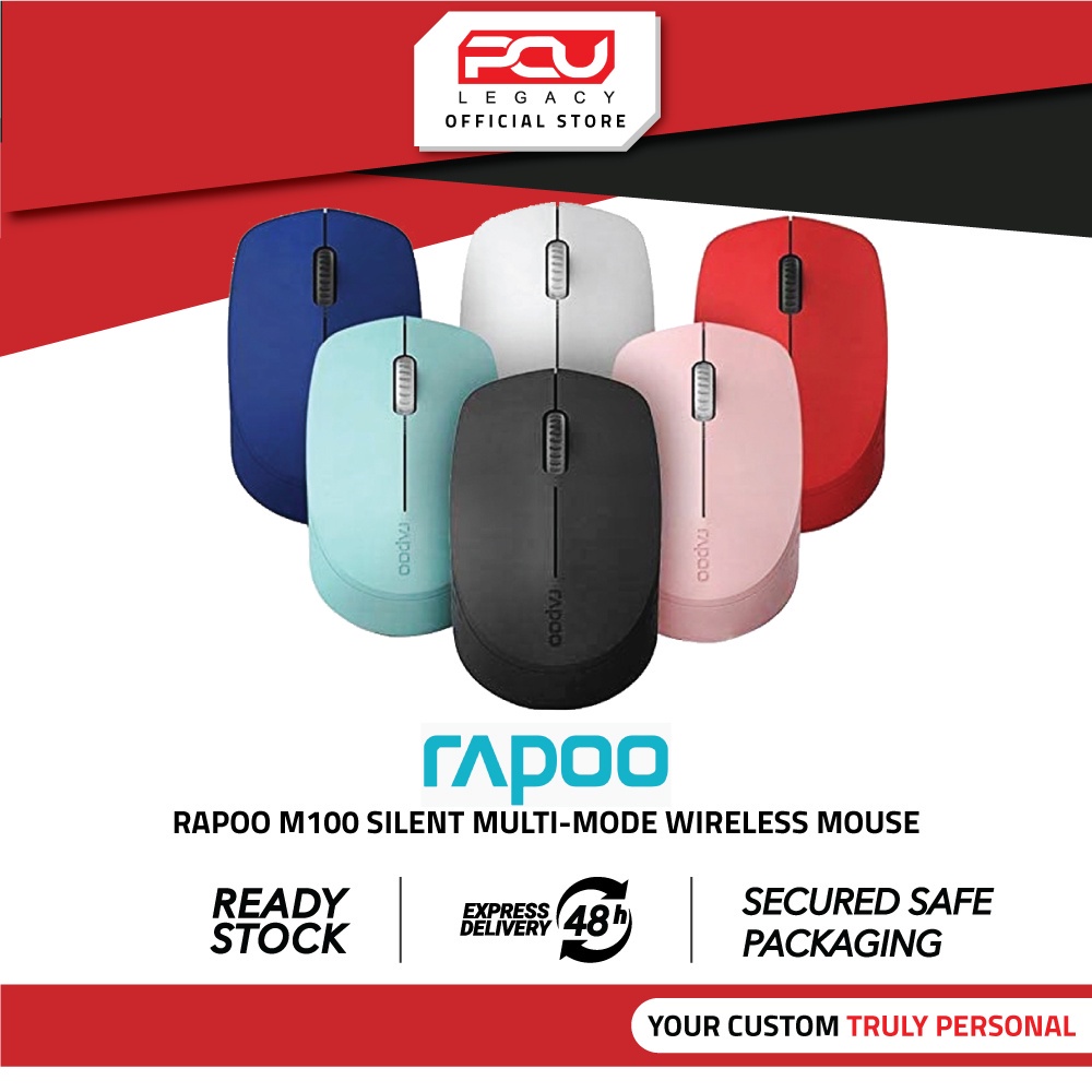Rapoo M100 Silent Multi Mode Bluetooth Mouse 2.4G Wireless Mouse Mouse ...