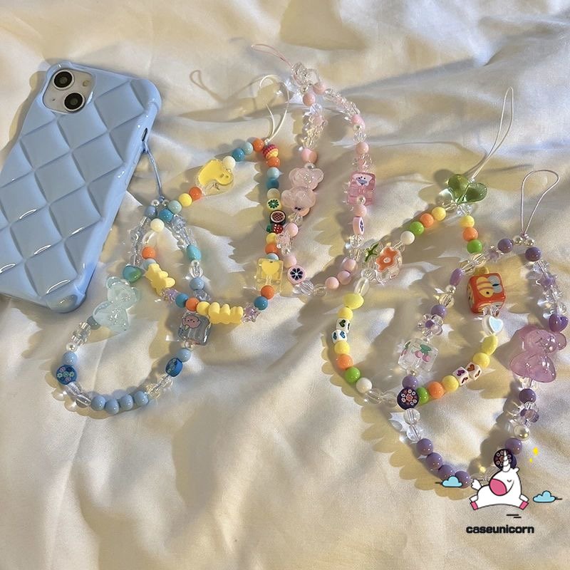 Cartoon Hand Strap Universal Ins Fashion Cute Chain Bear Love Heart ...