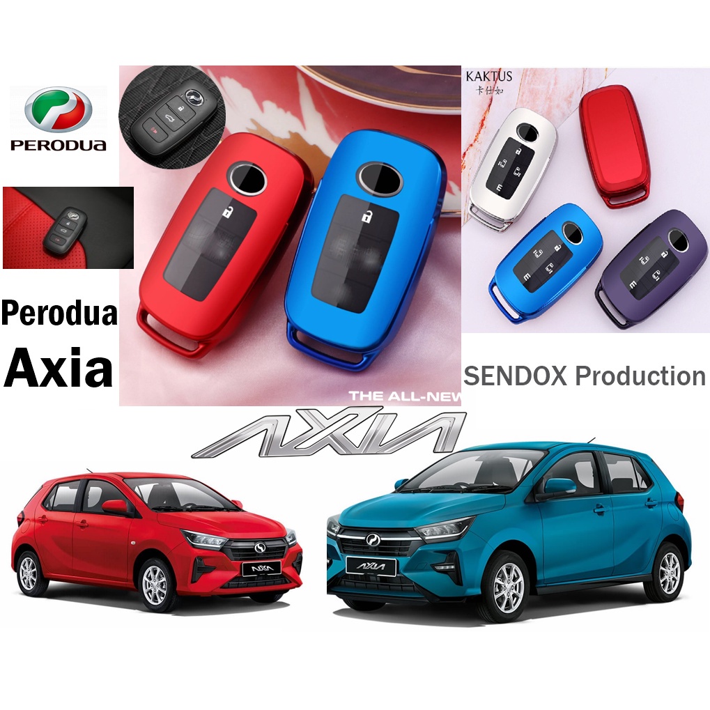 Perodua Axia 2023 2024 Remote Key Cover KAKTUS Premium Quality Smart ...