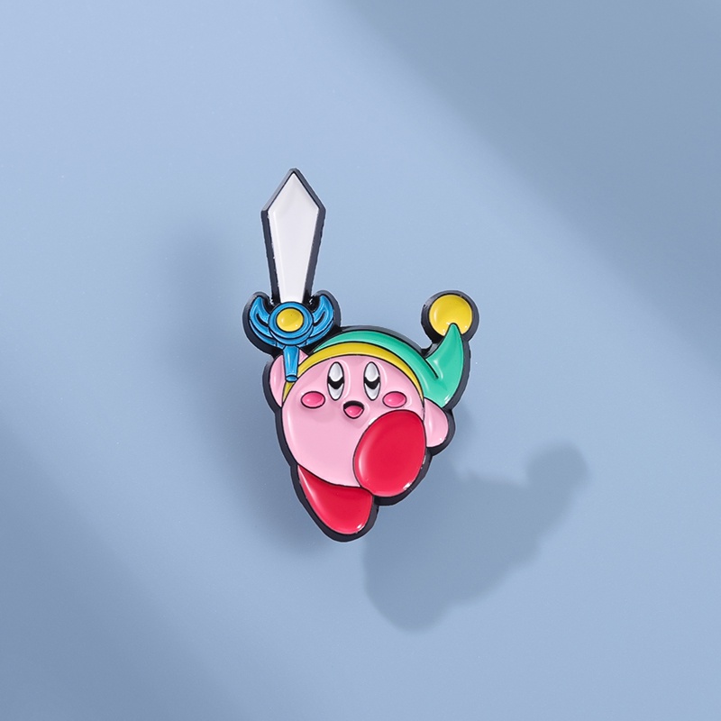 Anime Star Kirby Enamel Pins Funny Cute Kirby Pin Lapel Badges Cartoon ...