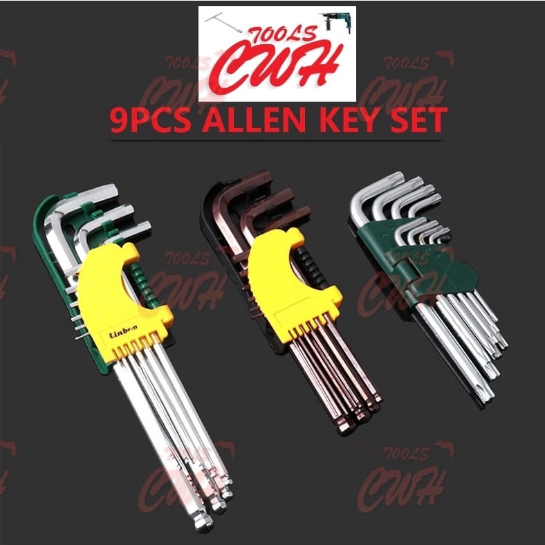 HOMECLUB EPICA STAR EXTRA LONG ALLEN KEY SET BERRYLION FOLDING HEX KEY ...