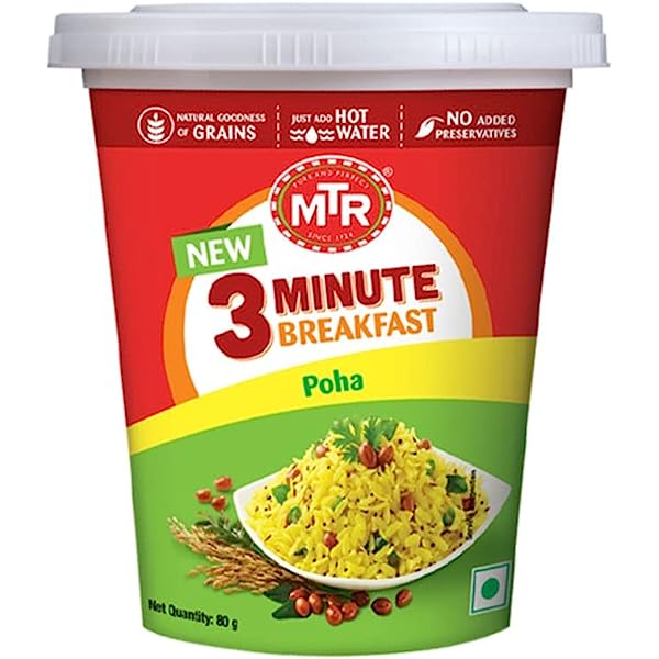 MTR Instant Poha Cup 3 Minute Breakfast 80g | Shopee Malaysia