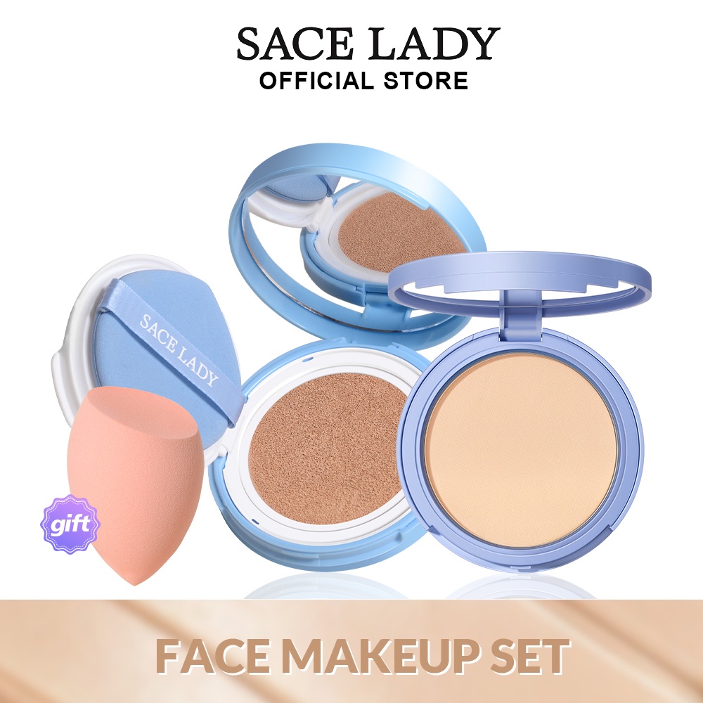 SACE LADY Waterproof Base Makeup Set Portable Facial Makeup Kit ...