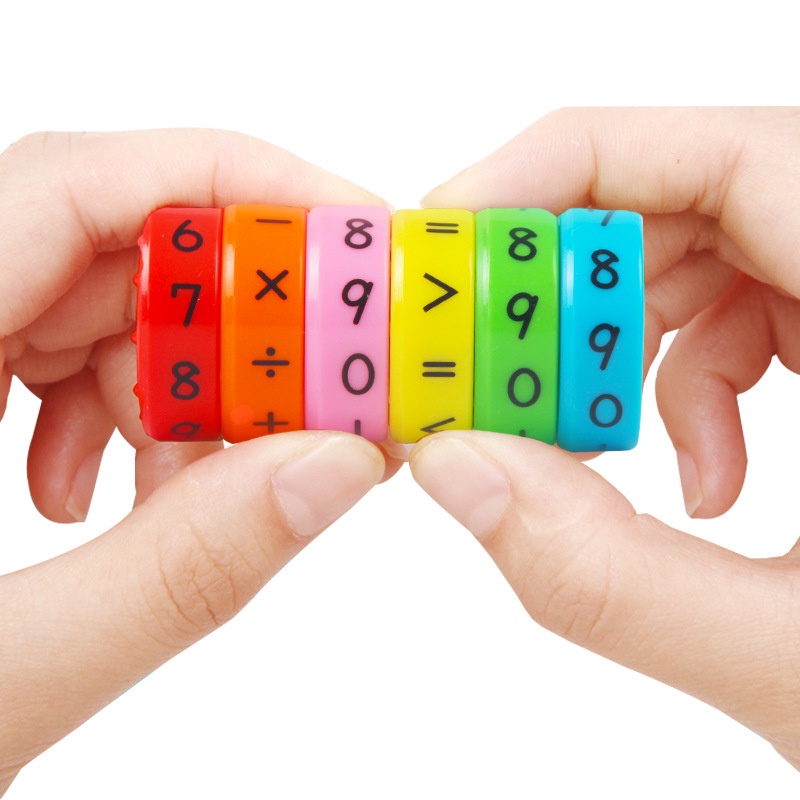 Children Mathematics Numbers Cube Toy Montessori Puzzle Game Kids ...